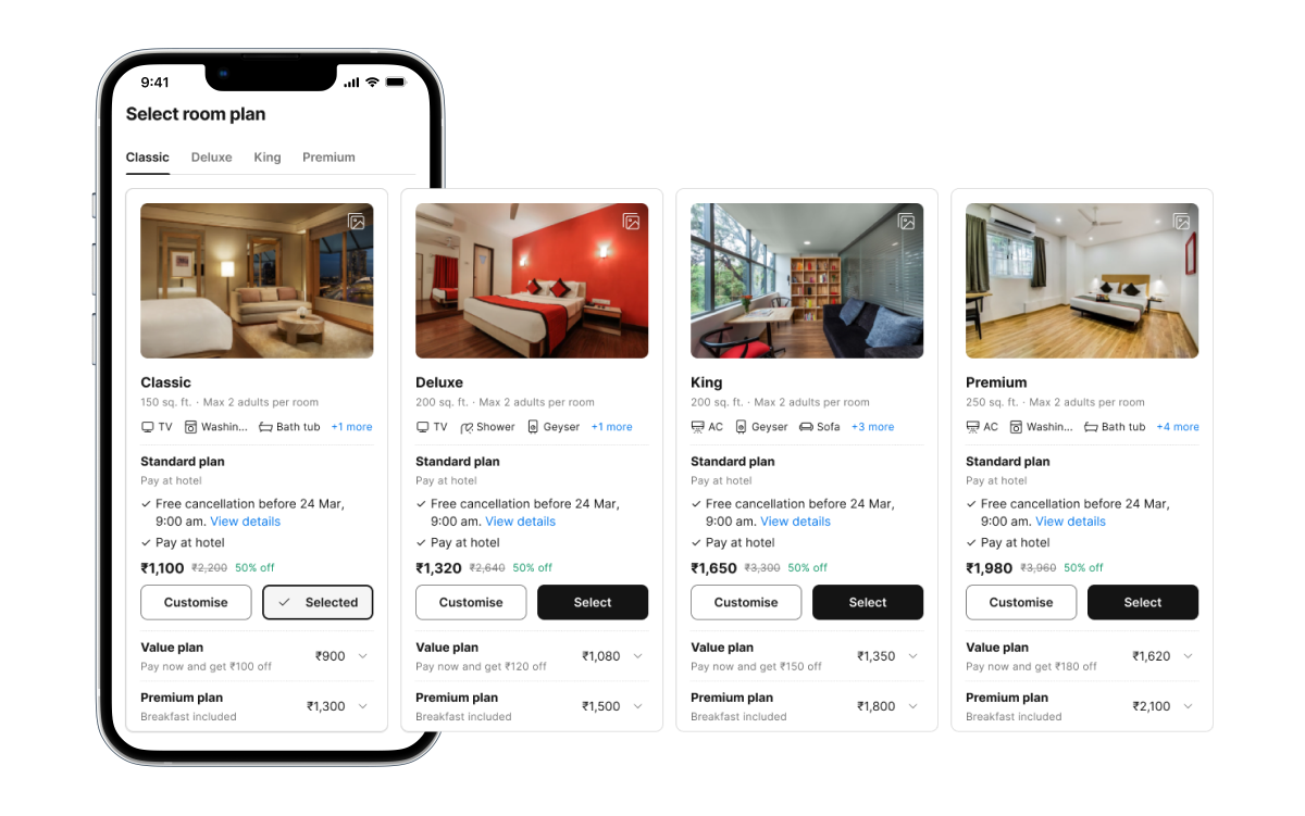 Shaunak's Portfolio - Rate Plans