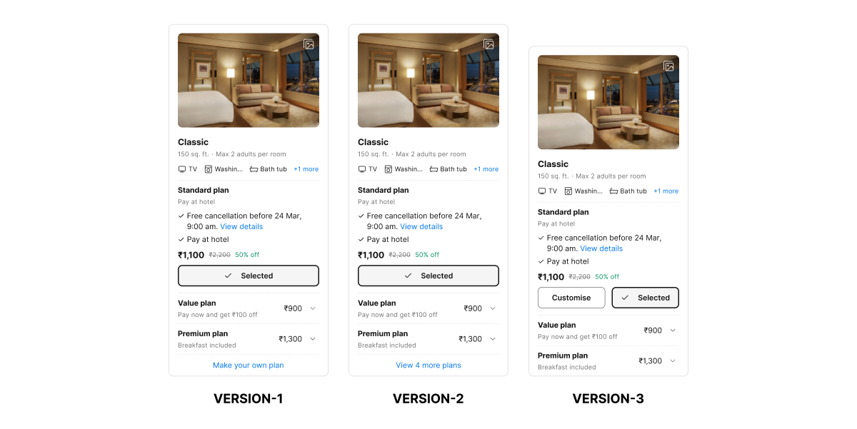 Shaunak's Portfolio - Rate Plans